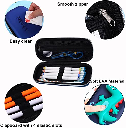 GANNEPIE 3D Decompression Stereo Cartoon Cute Pencil Case Holder EVA Carrying Pen Bag Pouch Simple Stationery for Adults Kids Purple Bear