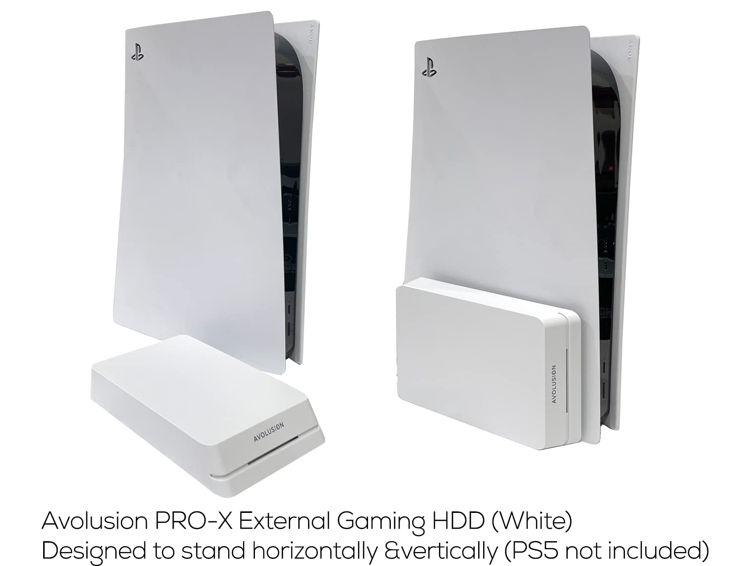 Avolusion HDDGear Pro 6TB 7200RPM USB 3.0 External Gaming Hard Drive (for PS5) White (Renewed)