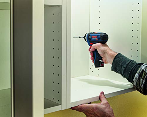 BOSCH CLPK27-120 12V Max 2-Tool Combo Kit with Two-Speed Pocket Driver, Impact Driver and (2) 2.0 Ah Batteries,Blue
