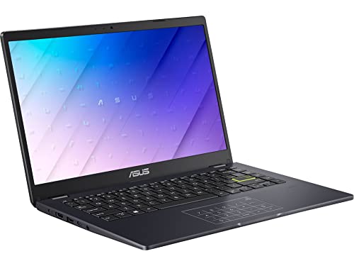 Asus 2022 14'' HD Laptop, Intel Celeron N4020 Processor, 4GB RAM, 64GB eMMC Flash Memory, Graphics 500, Webcam, Stereo Speakers, Peacock Blue, Windows 11S, 32GB USB Card 4GB | 64GB EMMc