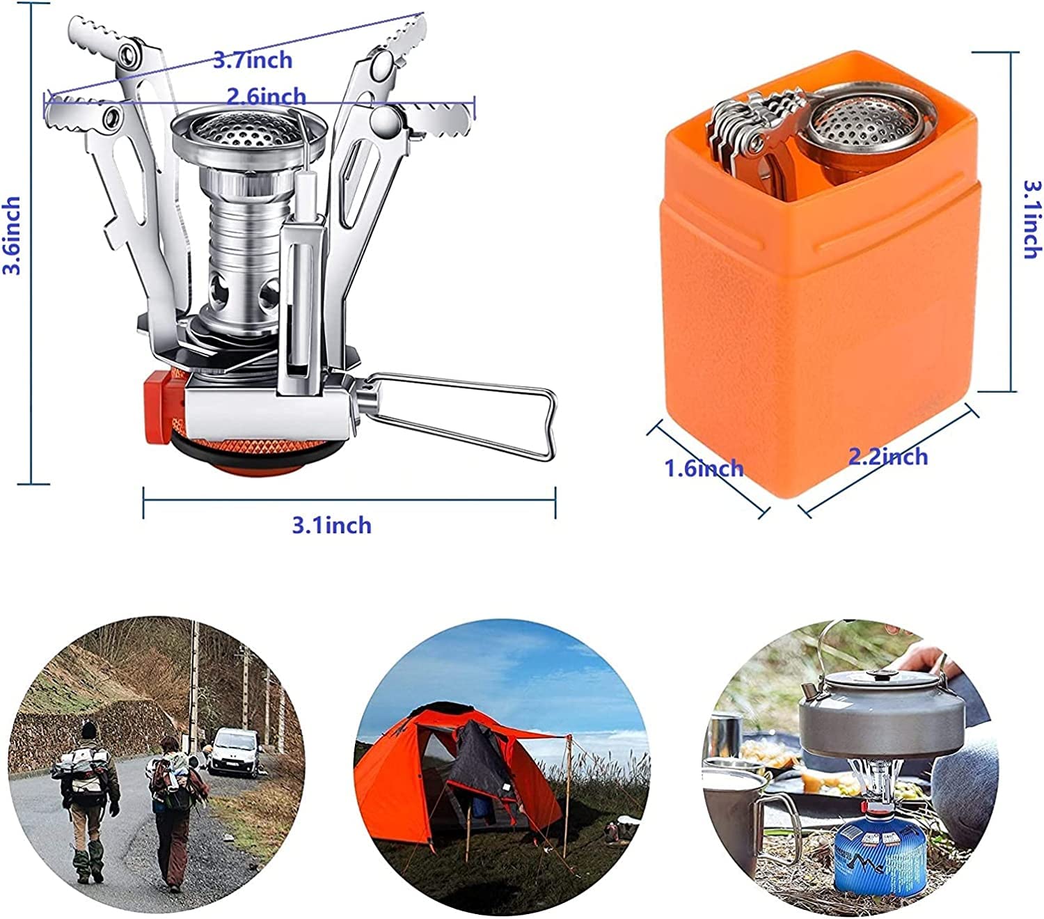Backpacking Stoves Backpack Portable Fuel Burner Lightweight Camping Backpacking Stoves backpacking pocket rocket hiking ultralight stoves backpack camp Portable Outdoor Stove Windproof Cooking