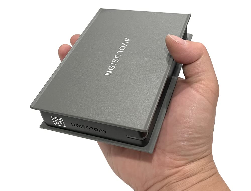 Avolusion Mini Pro-5X 3TB USB 3.0 Portable External Gaming Hard Drive - Grey (for PS4, Pre-Formatted) - 2 Year Warranty