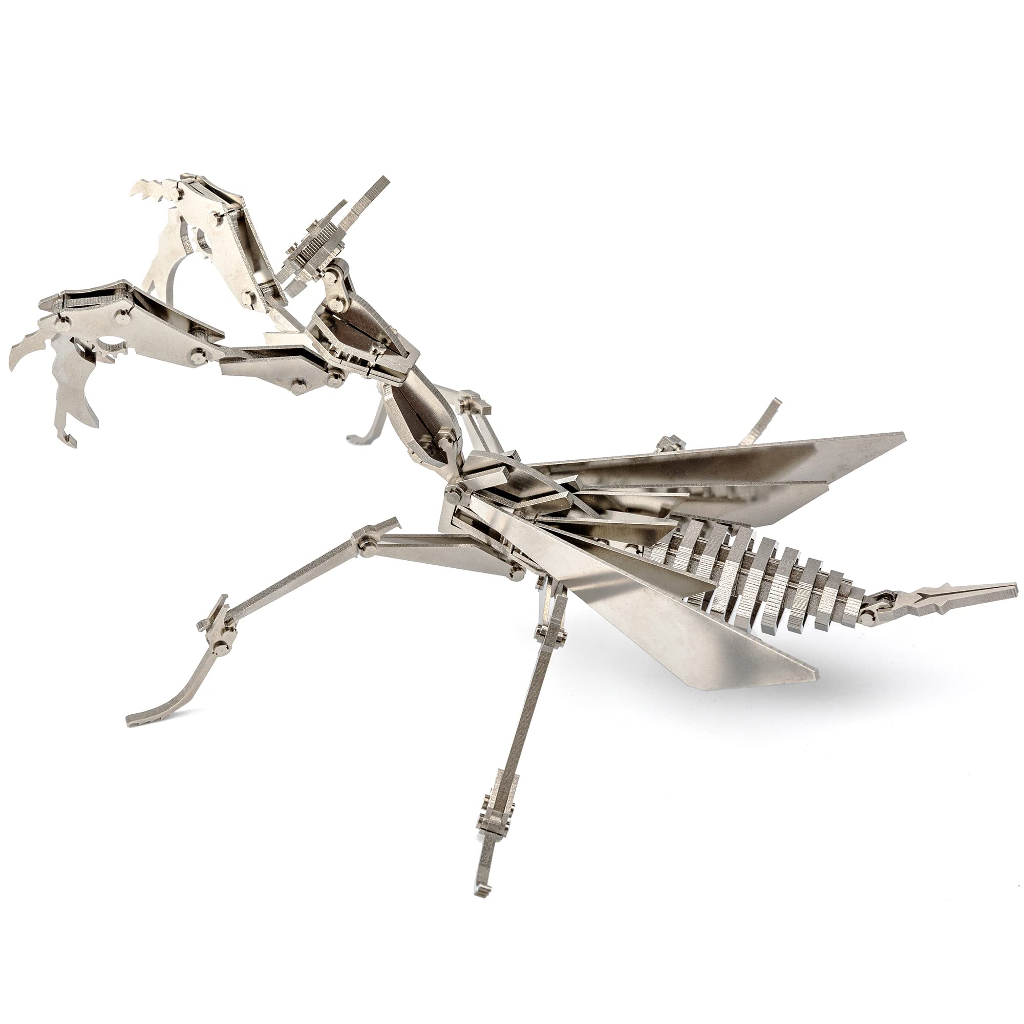 Madsteel Insect Mantis Exhilarating 3D Metal Model Puzzle Kit for Adults β Exquisite Brain Building Miniature Toy, Stainless Steel Assembly for Mindful Relaxation and Fun (Non-Finished Model)