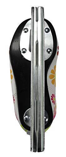 American Athletic Shoe Girl's Little Rocket Double Runner Ice Skate, White, 8