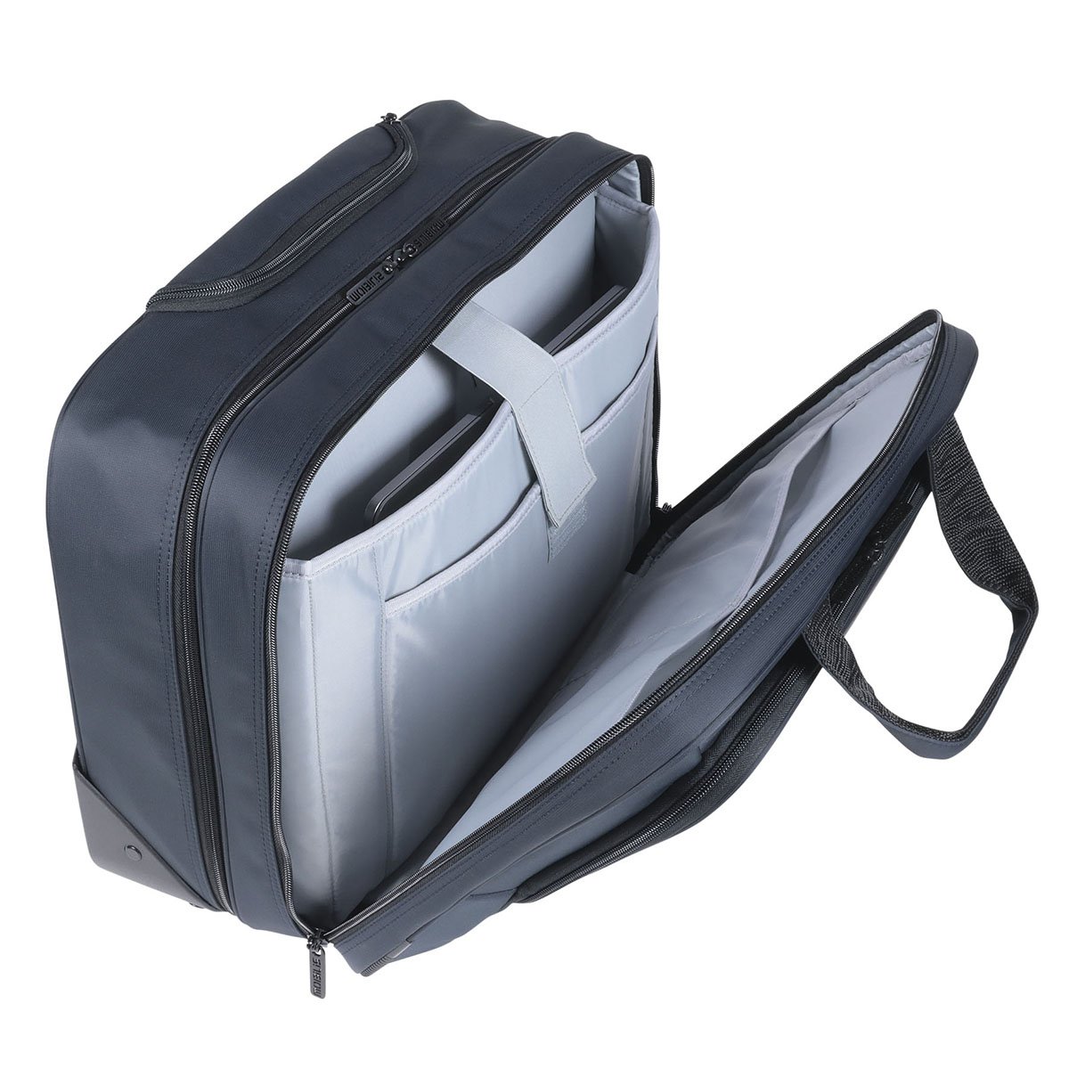 MOBILIS 14-17 inch PC Wheeled Case/Case/Travel Short Lounge Bag, Water-Repellent Material, Navy Blue