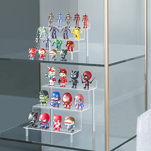 Grarry Acrylic Risers Display Shelf, 9” Perfume Organizer Stand, Acrylic Riser for Display Compatible with Funko POP Shelf, Acrylic Display Stands for Cupcake Stand Cologne Organizer Perfume Holder