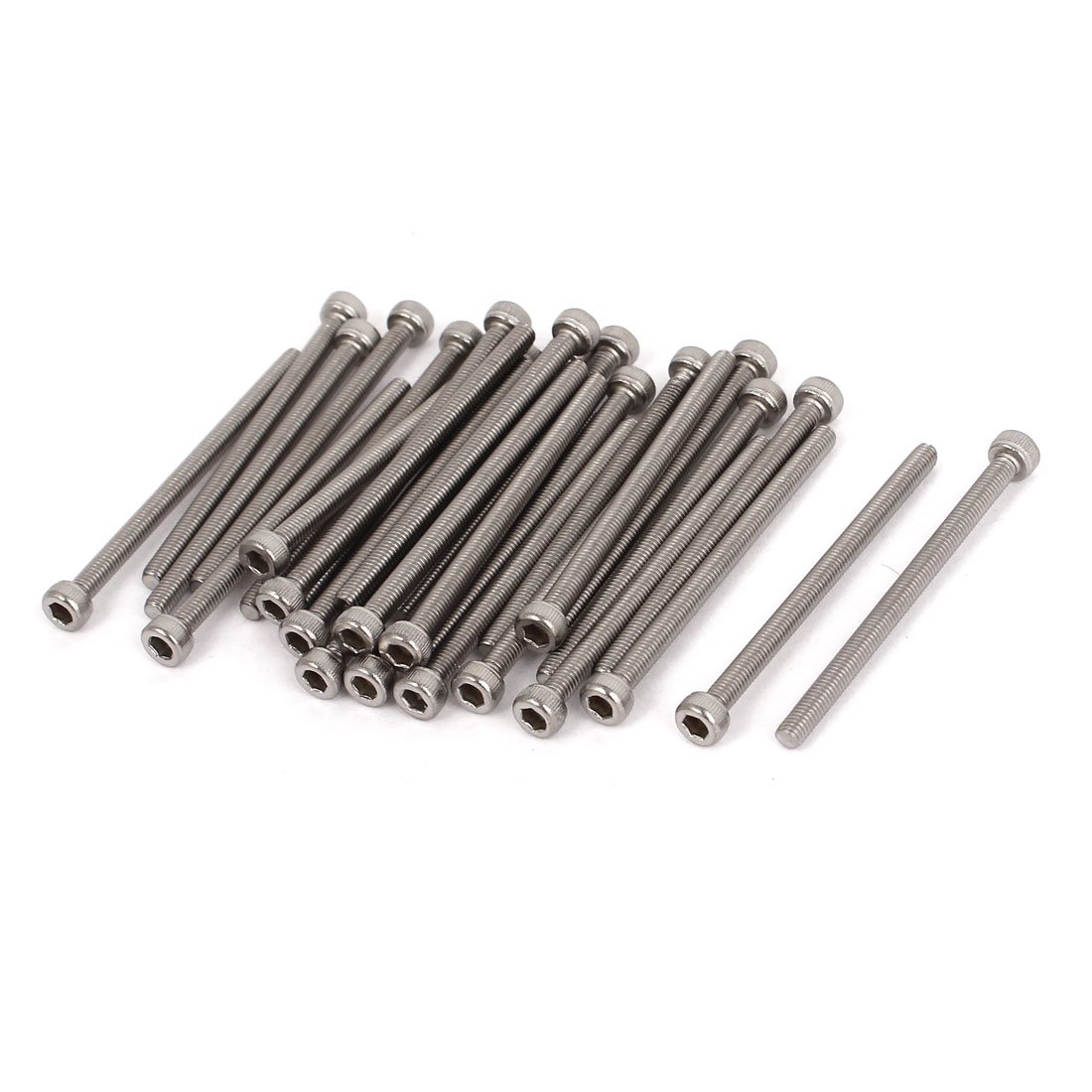M3x45mm 0.5mm Pitch Bolts Socket Cap Head Hex Key Screws 30pcs