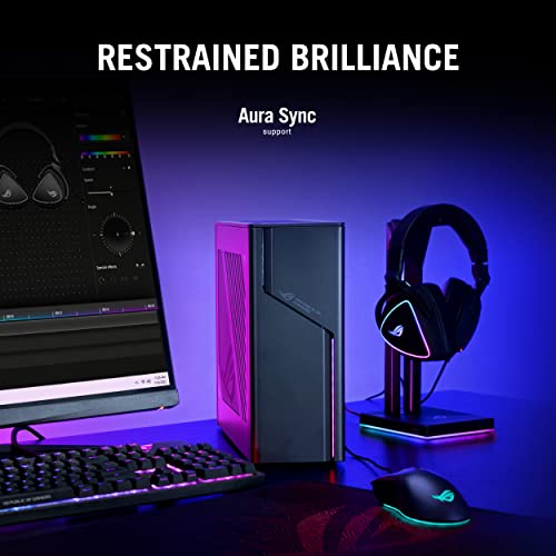 ASUS 2023 ROG G22CH DS766 Gaming Desktop PC, Small Form Factor, Intel Core i7-13700F, NVIDIA GeForce RTX 3060 Ti, 1TB SSD Gen 4, 16GB DDR5 RAM, Windows 11, G22CH-DS766,Gray