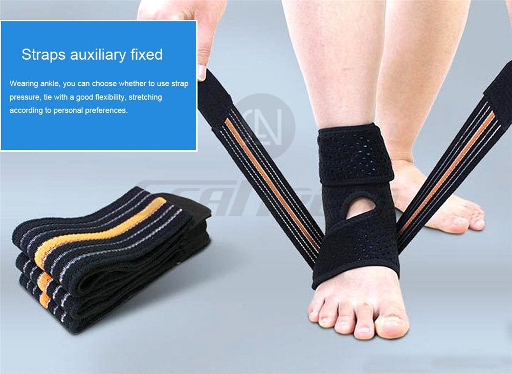 Ankle Brace Compression Support Sleeve, Adjustable Breathable Ankle Wrap Protectors Strap, Pain Relief Foot Sleeve Basketball Sport Injury Recovery Joint Pain Heel Spurs Plantar Fasciitis Sock (left)