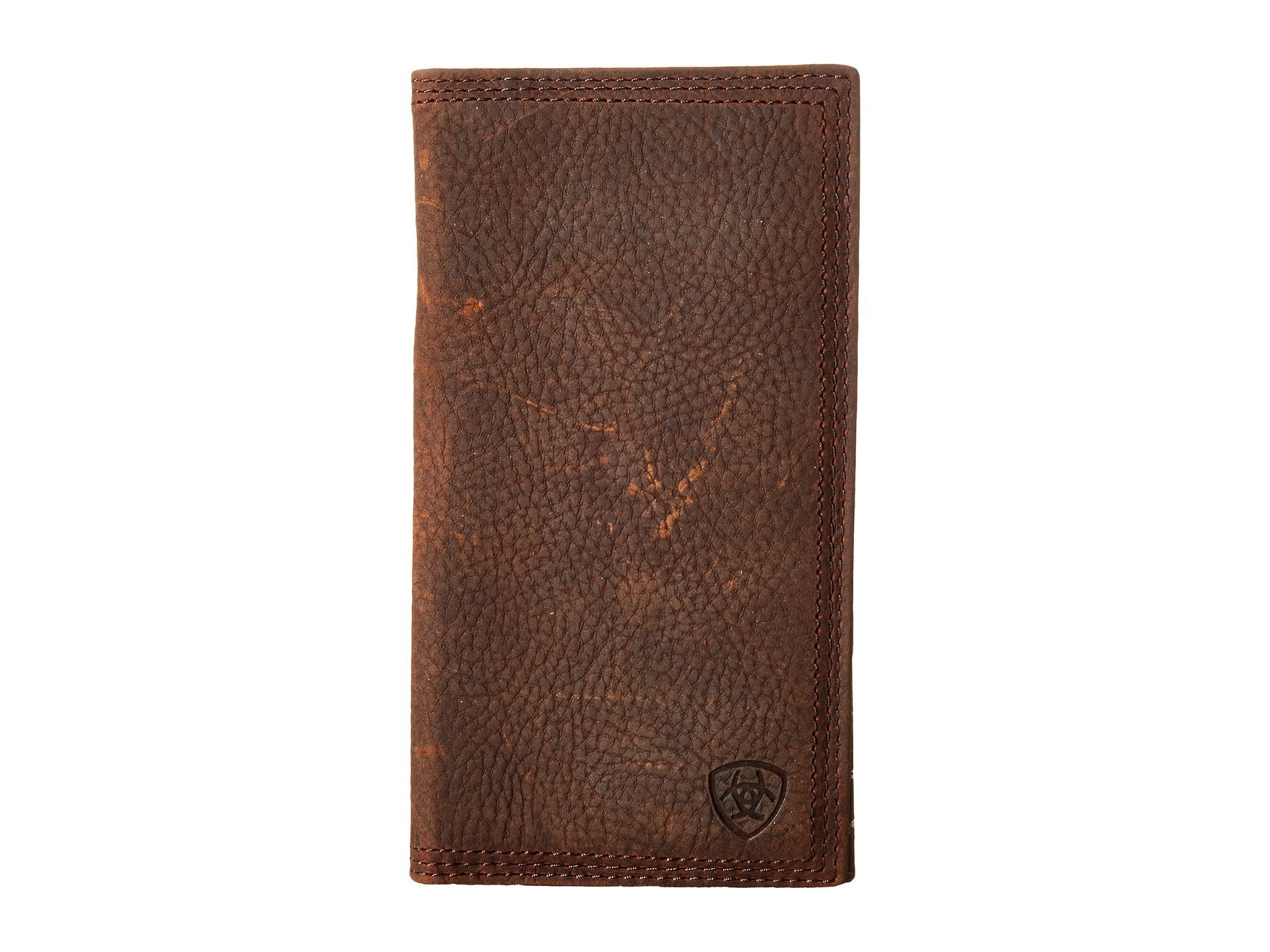 ARIAT Men's Rowdy Rodeo wallets Triple Stitch, Brown, One Size