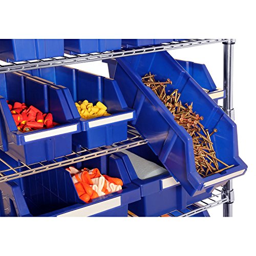 Storage Rack by Member's Mark Features 24 Durable Bins, 3-Inch Wheels and Zinc-Plated Steel Construction,Perfect for Efficient Organization