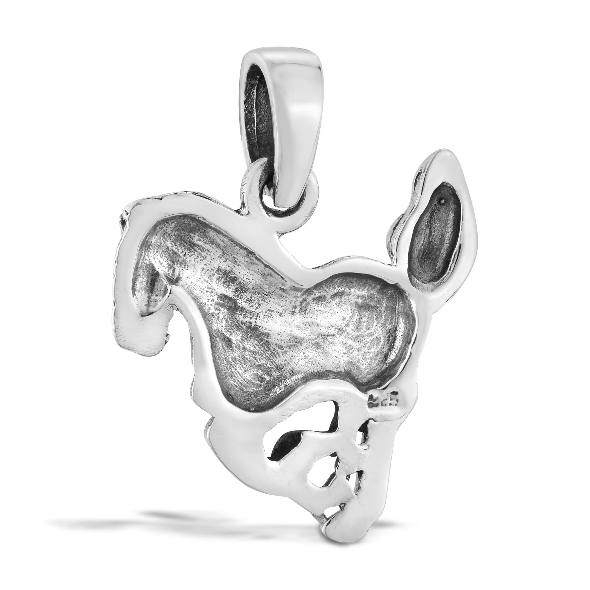 AeraVida Noble Stallion Horse .925 Sterling Silver Pendant