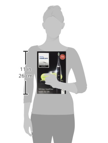 Philips Sonicare DiamondClean Sonic Electric Rechargeable Toothbrush, Black, HX9352/04