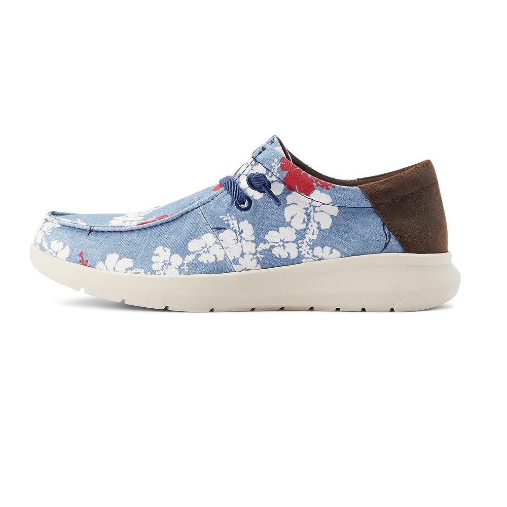 Ariat Mens Hilo Western Aloha Red White And Blue Pareau Prin 14
