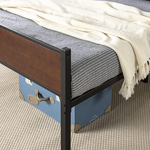 ZINUS Tucker Bamboo and Metal Platform Bed Frame / Bed Frame Made with Sustainable Bamboo / Steel Slat Mattress Support with No Box Spring Needed / Easy Assembly, Queen