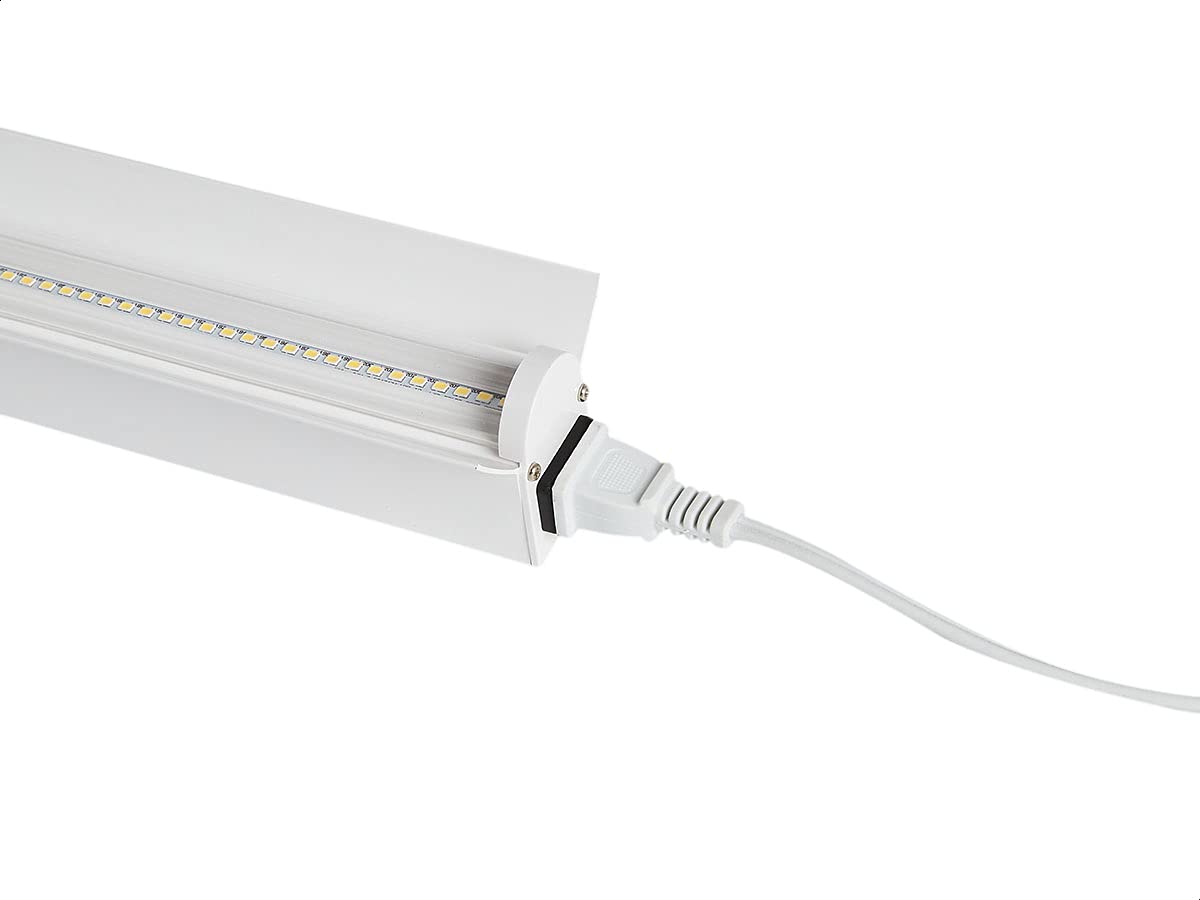 AmazonCommercial Linkable LED Utility Shop Light, 4-Foot, 3300 Lumens, 30 Watt, Energy Star and ETL Certified | Daylight, 6-Pack