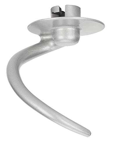 Aucma Stand Mixer Dough Hook, Electrophoresis Hook for Aucma 6.5QT Stand Mixer SM-1518N, Upgraded Version with Shield and Dishwasher Safe