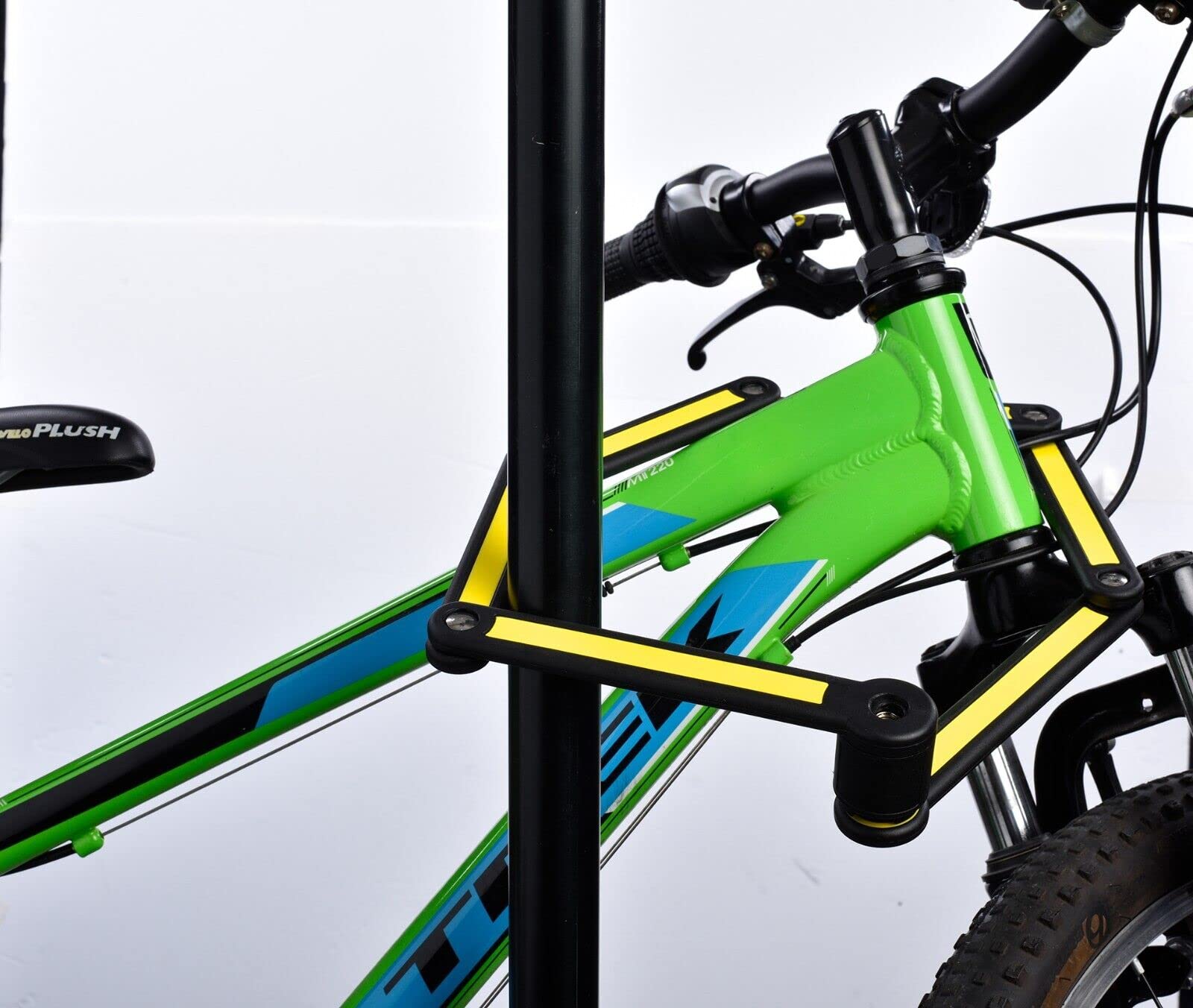 AUVRAY Anti-Theft Heavy Duty Folding Bike Lock, 3.7ft Long, Steel, with Universal Bracket and 2 Milled Keys