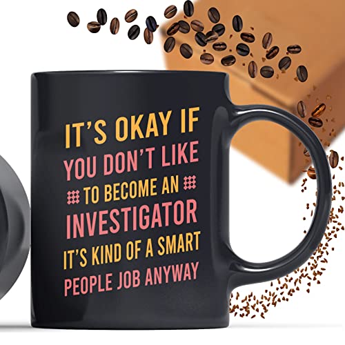 Garod Soleil Coffee Mug Funny Investigator Smart People Job Gifts for Men Women Coworker Family Lover Special Gifts for Birthday Christmas Funny Gifts Presents Gifts 759012