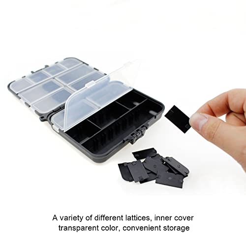Awakingdemi Double Sided Folding Fishing Tackle Box Multi Slots Compartments Bait Lure Hook Fishing Accessories Storage Case Organizer