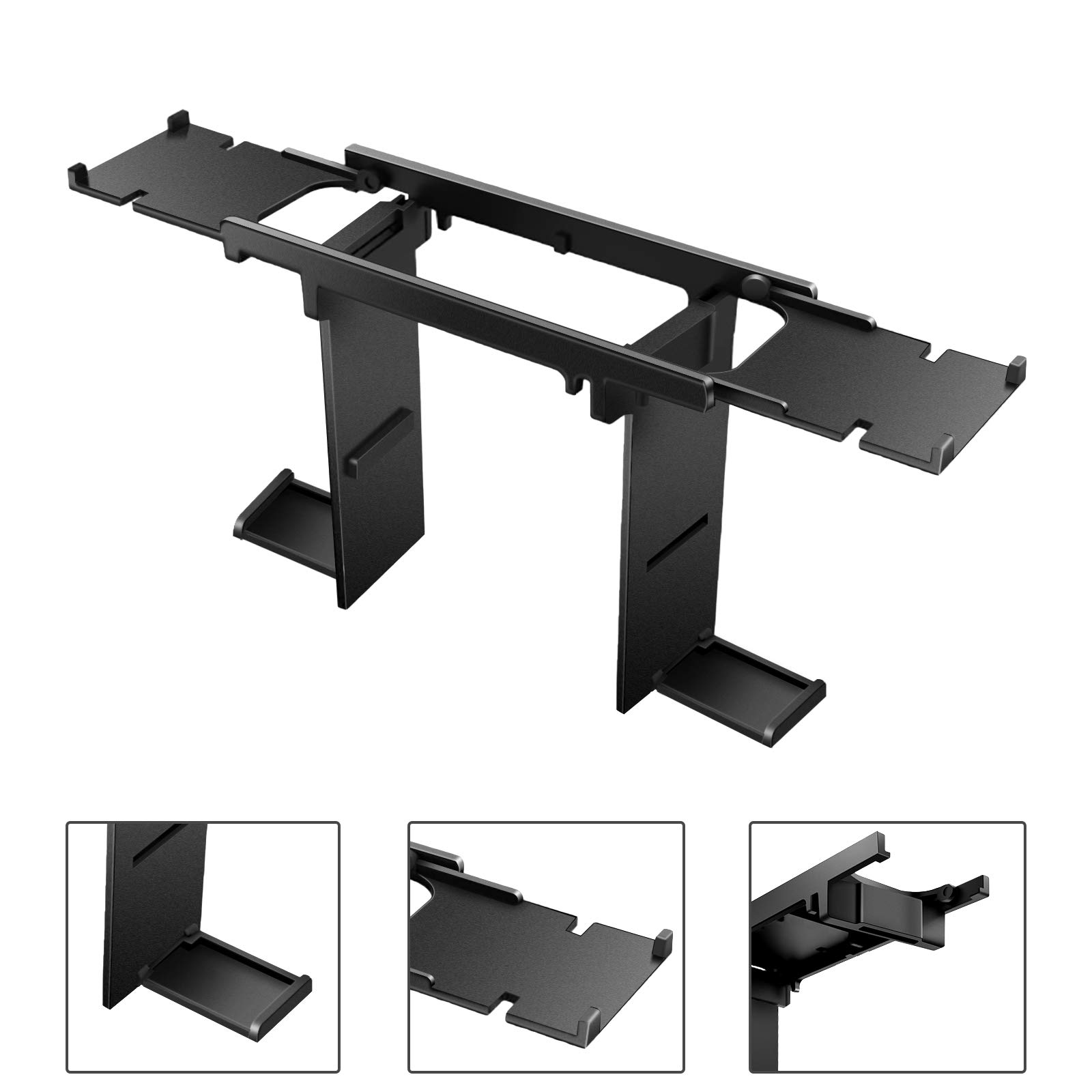 AKNES Headphone Stand Headset Holder for PS5,Game Controller Holder Compatible with PlayStation 5, Xbox Series X Controller Stand Mount for PS5 DualSense, No Screws & No Adhesive Tape