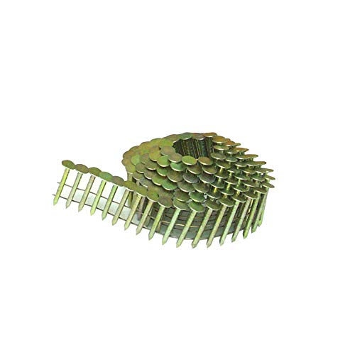 BOSTITCH Roofing Nails, Wire Collated Coil, 1-1/4-Inch, Smooth Shank, 15-Degree, 7200-Pack (CR3DGAL)