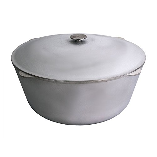 Aluminum Wok Kazan for Making Pilaf/Plov Dutch Oven with Dual Handles (7.5-qt (7 L))