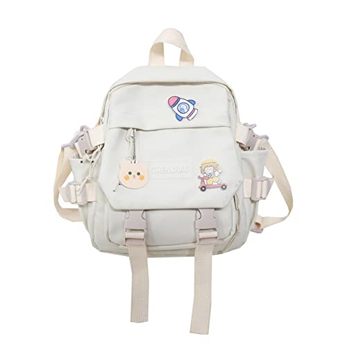 Backpack with Pins Accessories Pendant for Women(White-65, One Size)