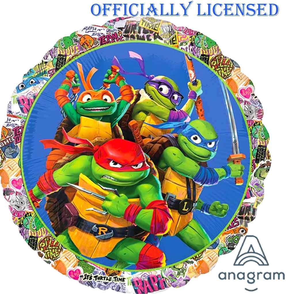 Amscan Anagram Unique Birthday Balloons, Large Ninja Theme Collection, Party Accessory, Multicolor, 5th Birthday Officially Licensed