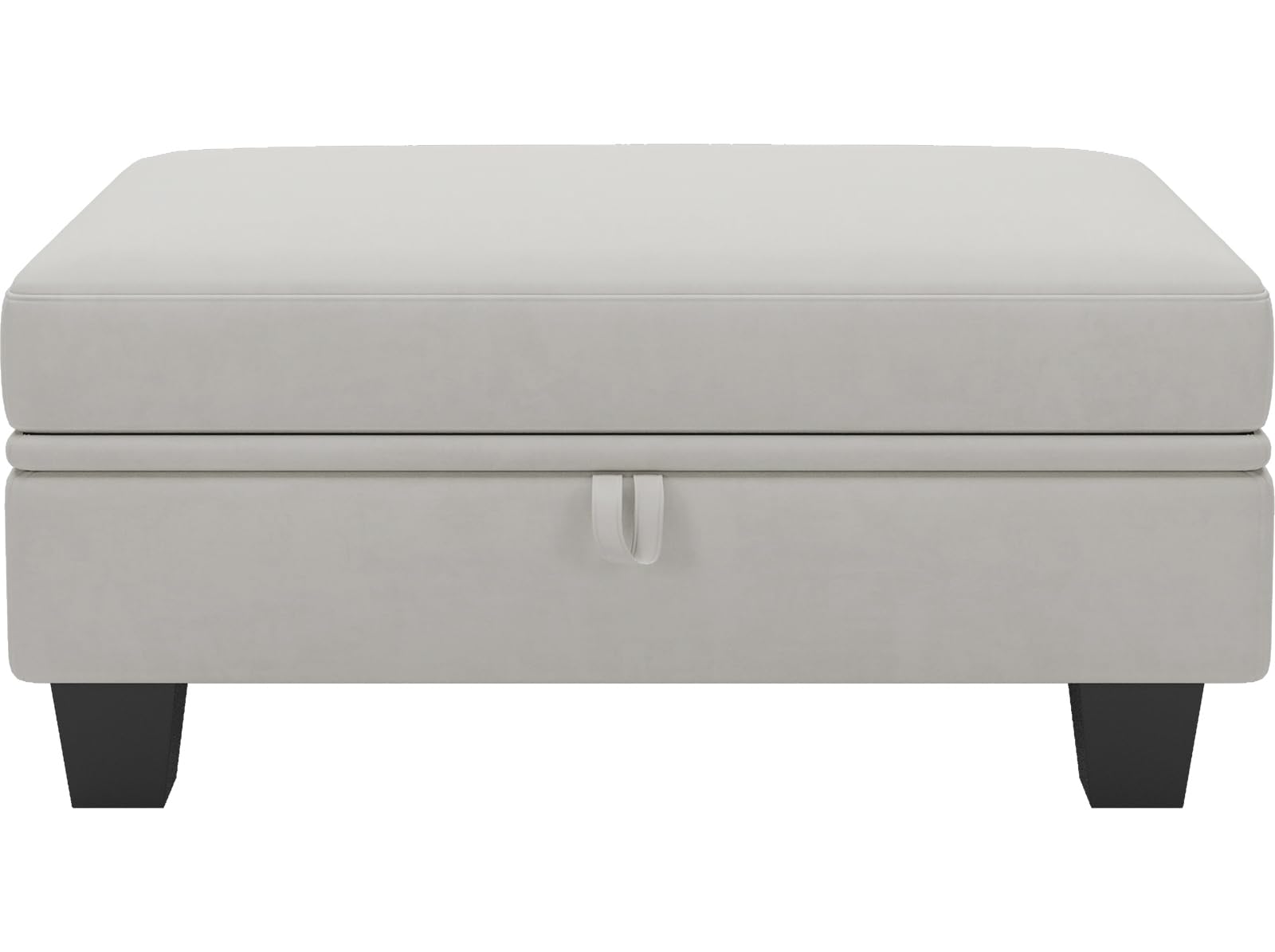 Belffin Convertible Storage Ottoman Module for Modular Sectional Sofa, Grey