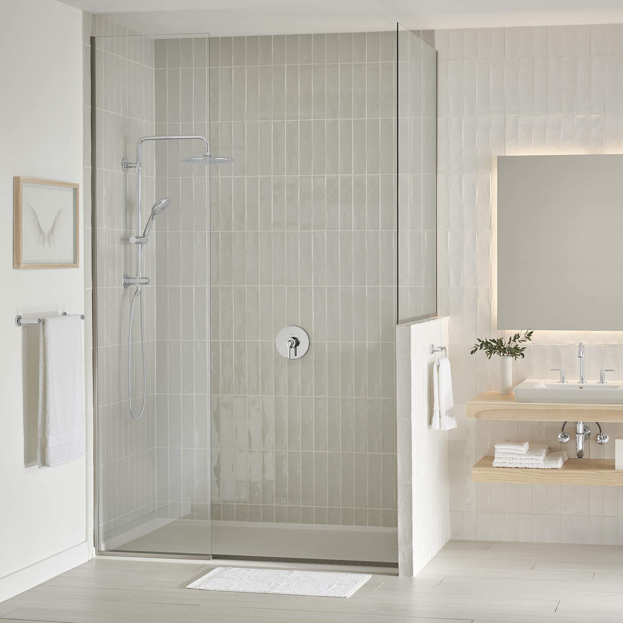 American Standard 9035804.002 Spectra Versa System with Rain Showerhead and Hand Shower, 2.5 GPM, Polished Chrome