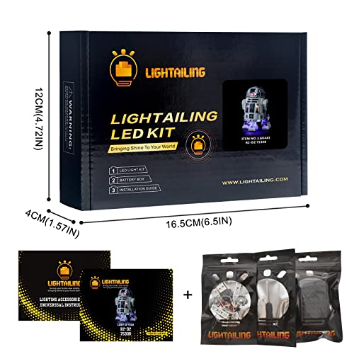 LIGHTAILING Light Set for R2-D2 75308 Collectible Building Toy Building Blocks Model - Led Light kit Compatible with Lego 75308 - Not Include The Model