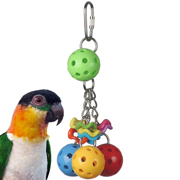 Super Bird Creations SB1093 Jingleberries Bird Toy, Small/Medium Bird Size, 6" x 2.5" x 2.5"