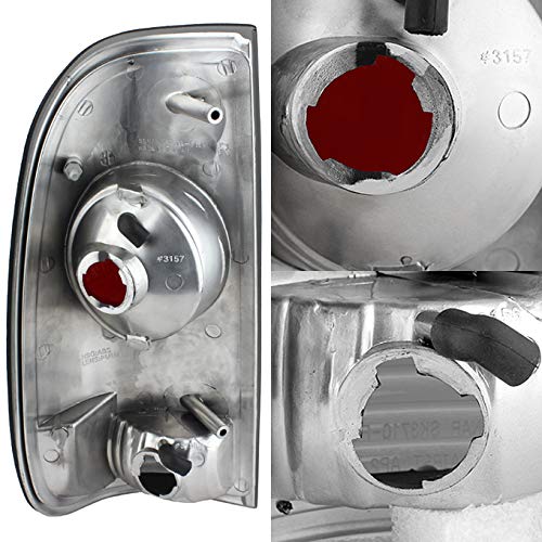 AKKON - For 1999-2004 Ford F250/350/450/550 Superduty Smoke LED Headlights w/Signal Lamps + Smoked Tail Lights Combo