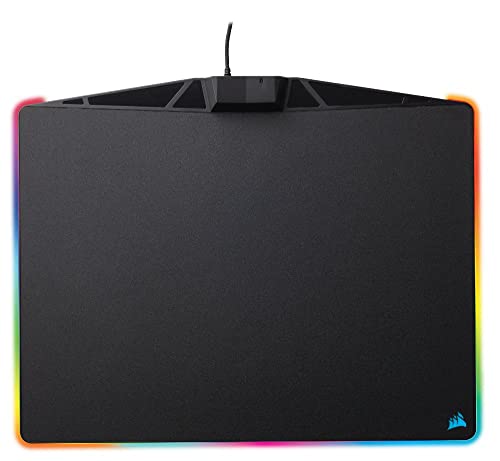 Corsair MM800 Polaris RGB Mouse Pad - 15 RGB LED Zones - USB Pass Through - High-Performance Mouse Pad Optimized for Gaming Sensors, Black