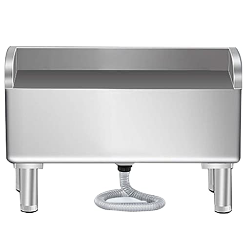 Commercial Stainless Steel Mop Sink Washing Basin, Floor Mount Mop Service Basin Wash Station with Drain Pipe/Strainer, for Restaurant/Business/Garages/Basements,201,450mm