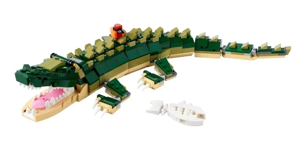 LEGO Creator 3-in-1 Crocodile 31121 Building Toy Featuring Wild Animal Toys (454 Pieces)