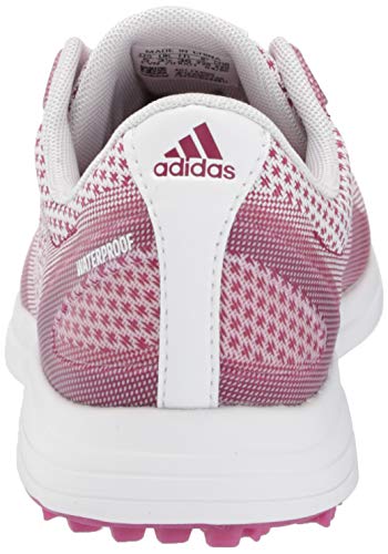 adidas womens Fx4060 Golf Shoe, Ftwr White/ Power Berry/ Ftwr White, 7.5 US
