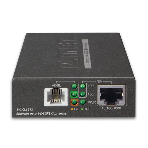 Planet VC-231G 1-Port 10/100/1000T Ethernet to VDSL2 Bridge (30a Profile w/G.vectoring)