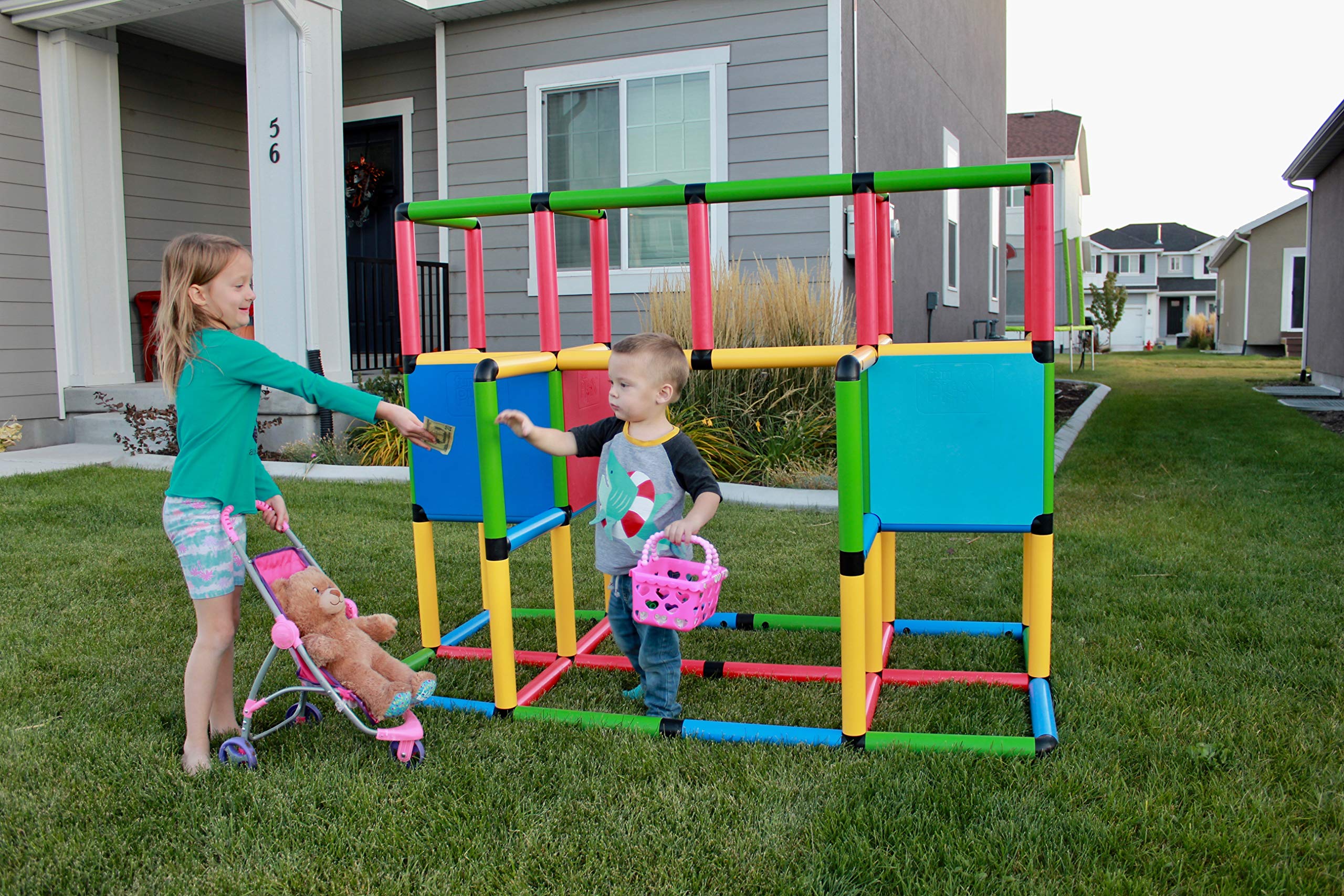 Funphix Classic 316 Piece Construction Toy Set - Building Play-Structures for Indoors & Outdoors - Fun & Educational Learning Toys for Ages 2 to 12