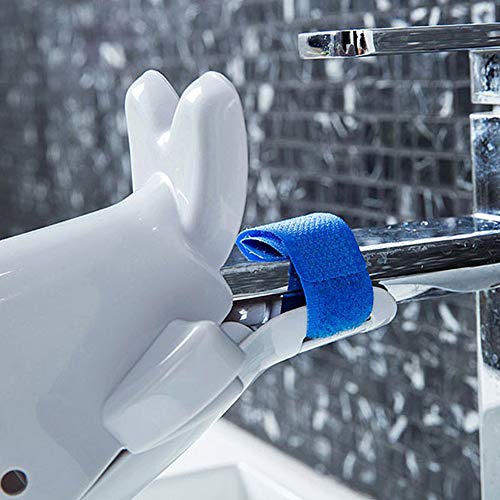 AKOAK 1 Pack Faucet Extender, Bathroom Children Washing Hands Happy Fun Animal Bathroom Sink (gray)