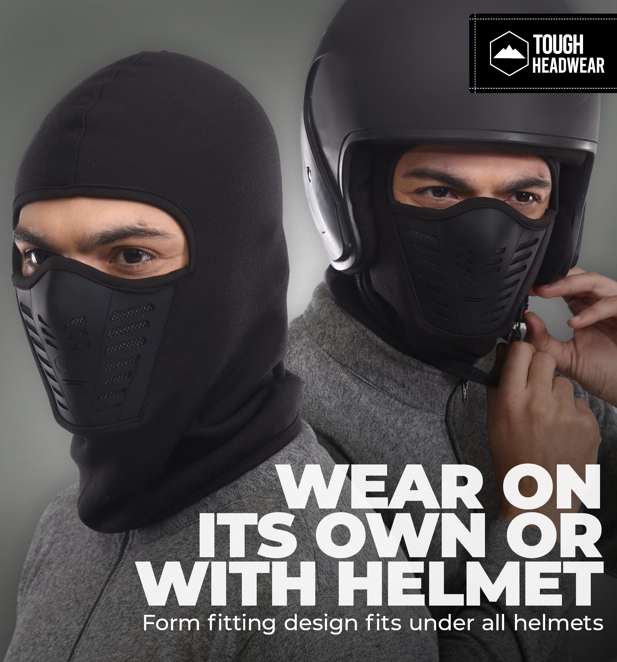 Balaclava Ski Mask - Thermal Face Mask Cold Weather Motorcycle Gear with Breathable Air Vents - Winter Face Mask for Men