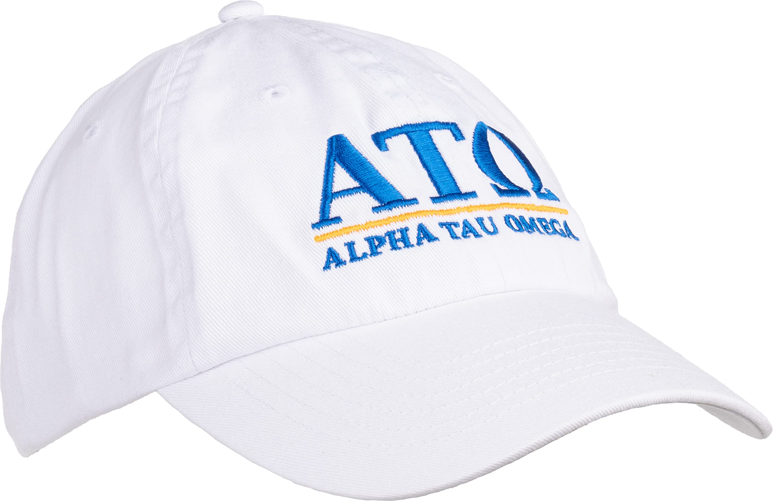 Ann Arbor T-shirt Co. Phi Delta Theta | Classic Fraternity Line Baseball Rush Frat Hat Cap White