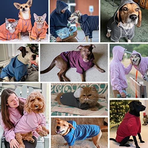 Blueberry Pet Essentials Men's Women's Better Basic Cotton Blend Hoodie Sweatshirt for Pet Parents Owners in Midnight Blue, X-Large, Matching Dog Sweatshirt Available Separately