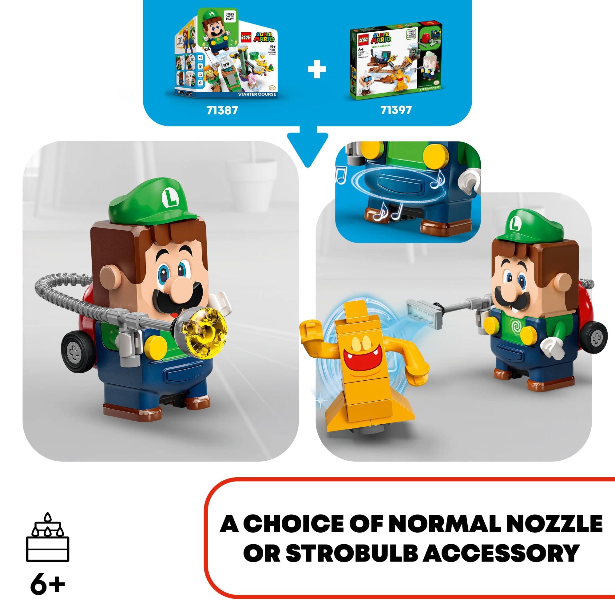 LEGO Super Mario Luigi’s Mansion Lab and Poltergust Expansion Set 71397 Building Kit for Kids Aged 6 and up (179 Pieces)