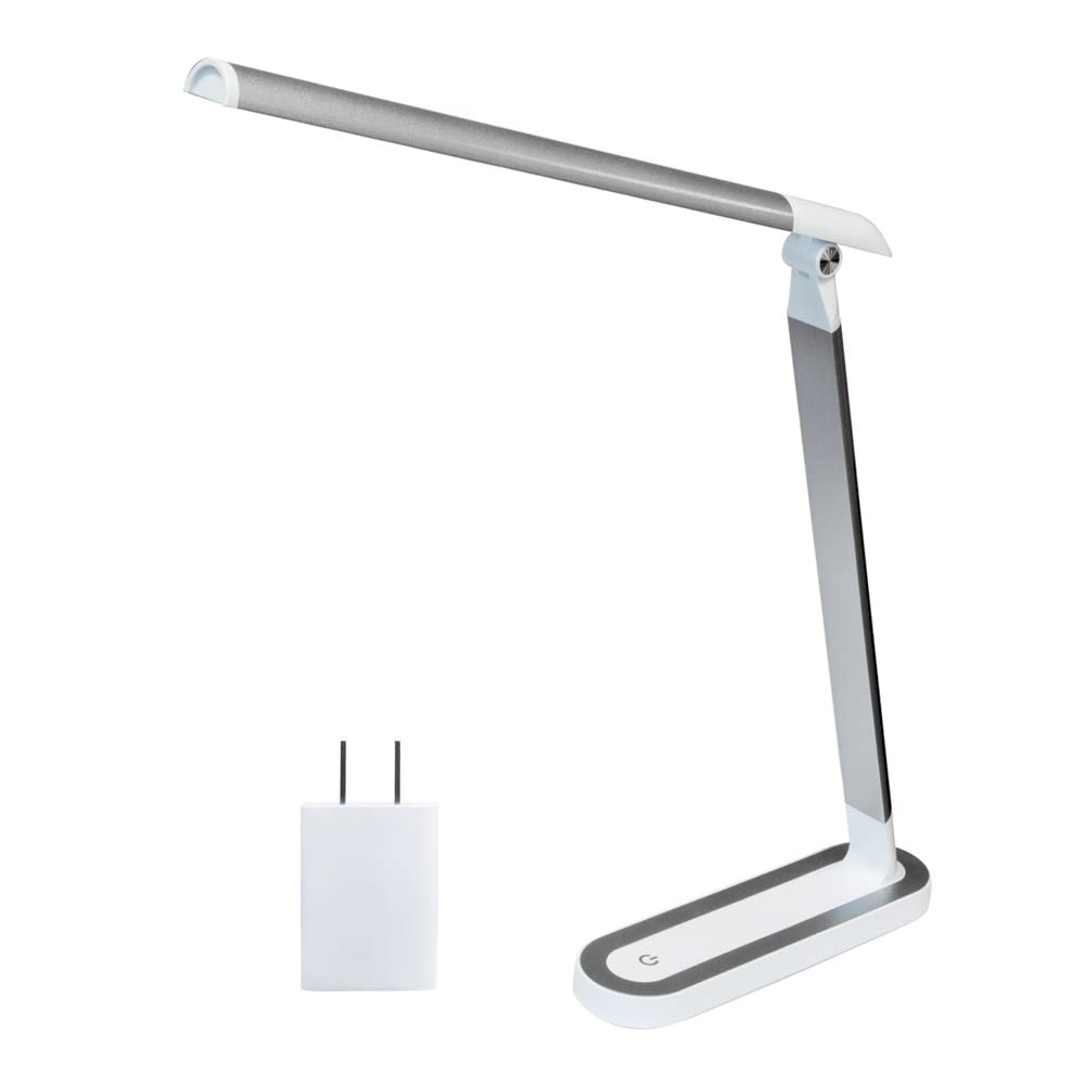 Aultra LED Desk LAMP Light - Touch Control Desk Lamp with Multiple Brightness Level - Lights for Bedroom, The Office Desk, Reading Lamps, Bedside Table and Standing Desk (White)