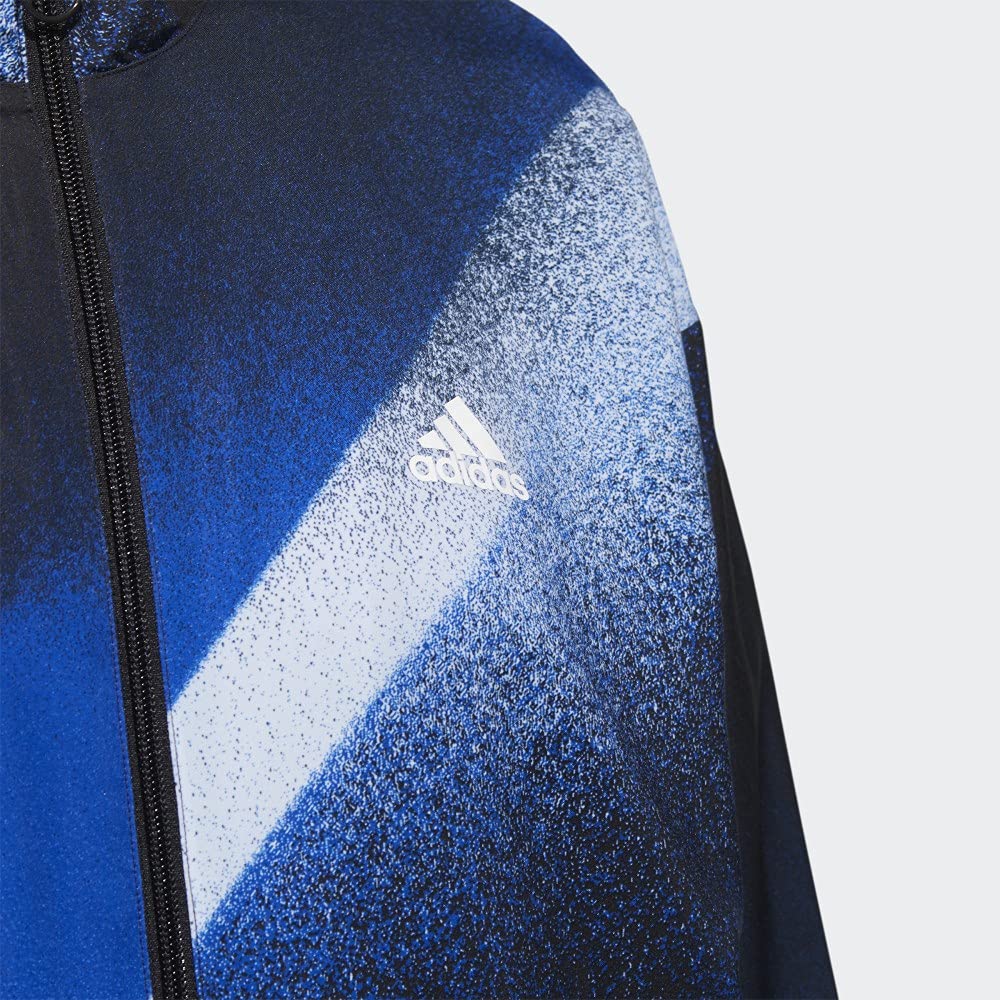 adidas womens Unleash Confidence Woven Track Top Black/Blue/Sky/Sky X-Large
