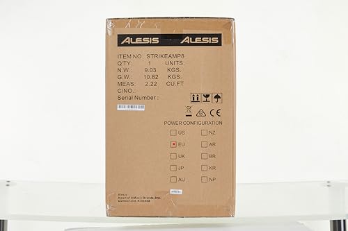 Alesis Strike Amp 8 - 2000-Watt Drum Amplifier Speaker for Electronic Drum Sets With 8-Inch Woofer, Contour EQ and Ground Lift Switch