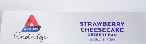Atkins Endulge Treat Strawberry Cheesecake Dessert Bar, 6 Ounce, 5 Count (Pack of 1)
