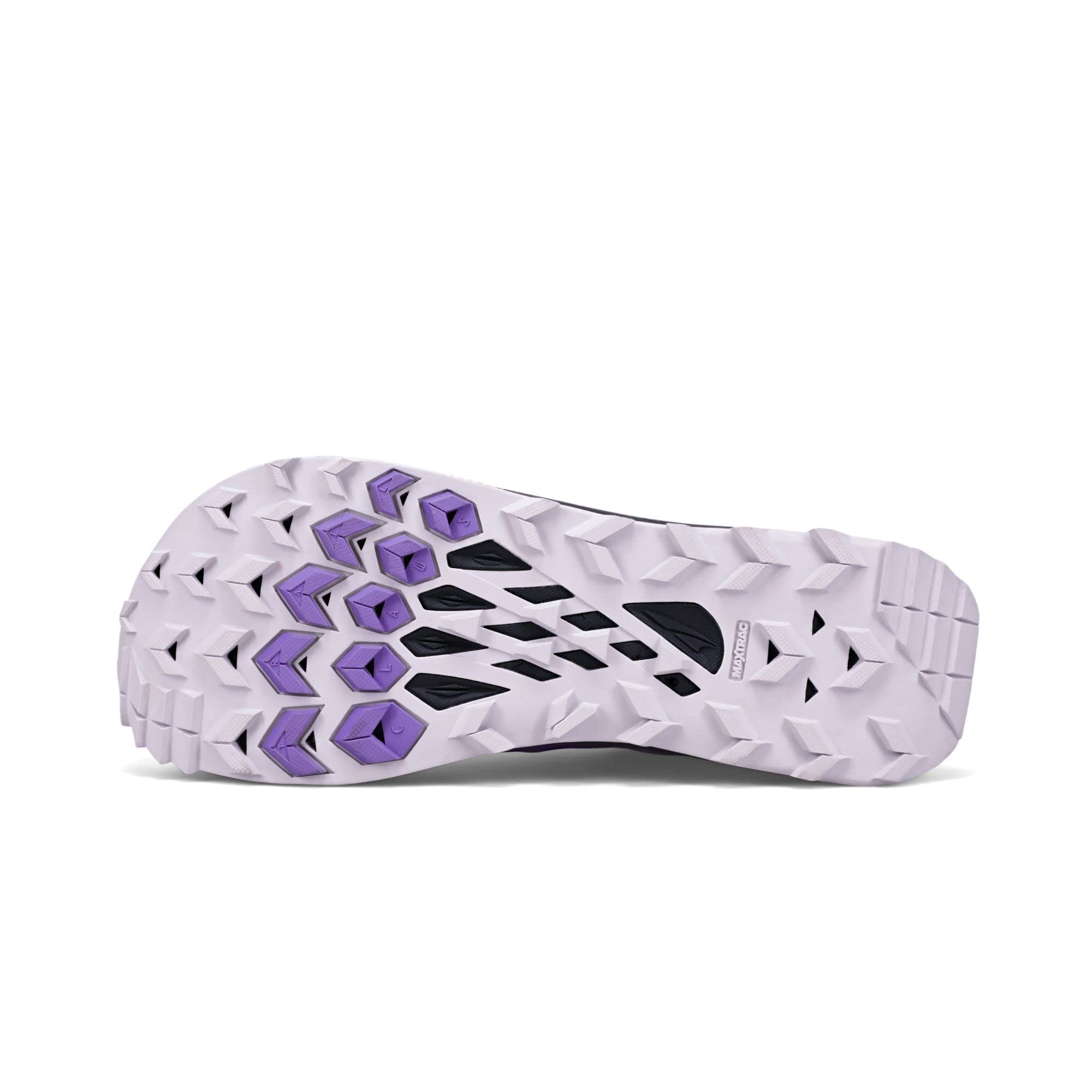 ALTRA Women's AL0A7R7I Lone Peak All-WTHR Low 2 Trail Running Shoe, Gray/Purple - 8 M US